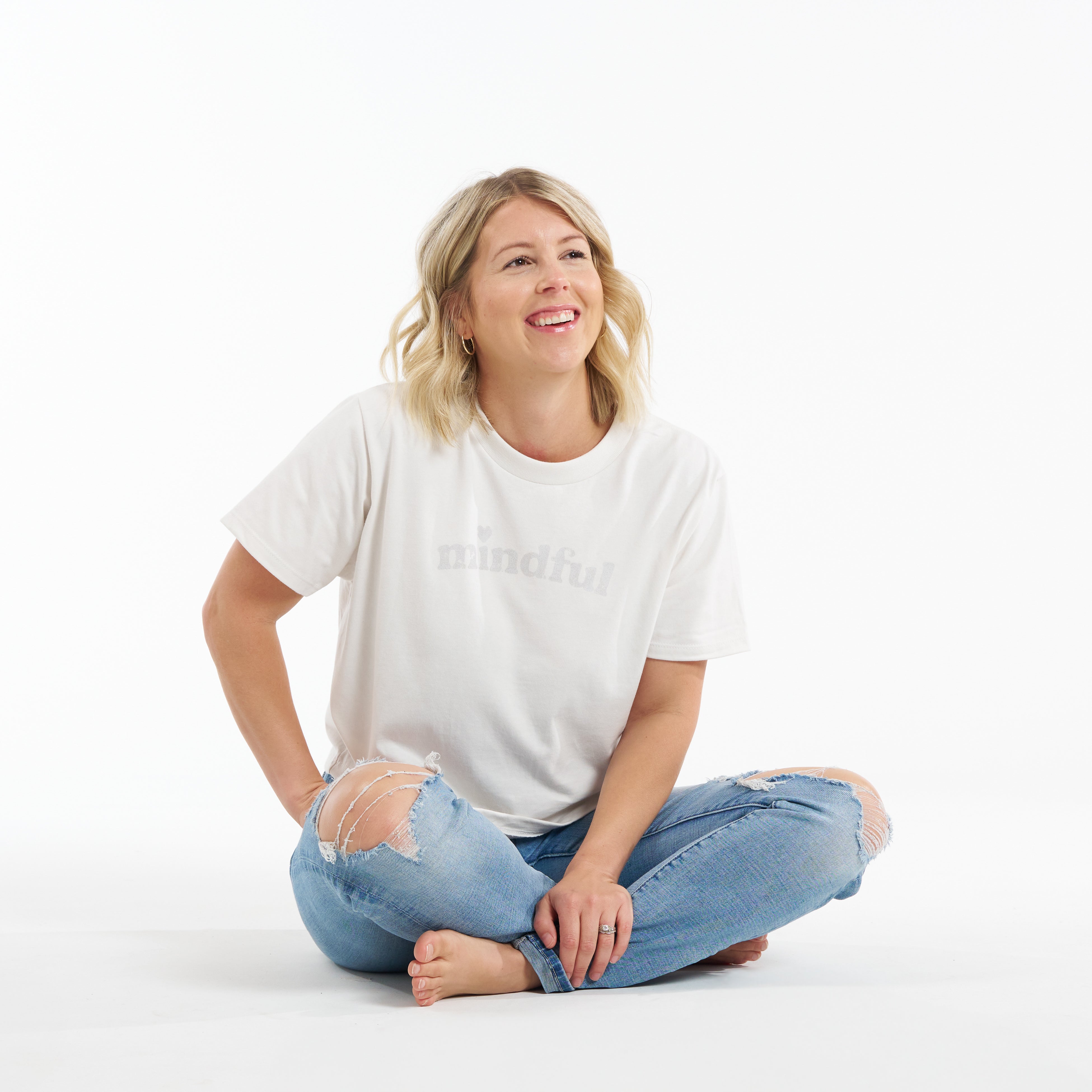 Mindful Heart Cropped Boxy Tee – Mindful Store